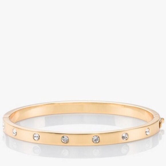 kate spade | Jewelry | Kate Spade Gold Plated Clear Crystal Set In ...